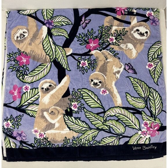 Vera Bradley | Bath | Vera Bradley Hanging Around Purple Sloths Bath ...